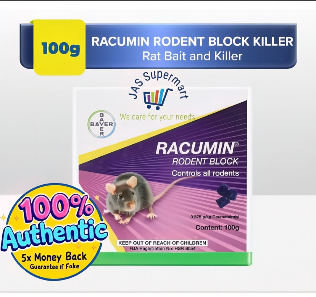 Racumin Rat Poison Killer Pellets 50g & 100g – Rodent Bait for Rats ...