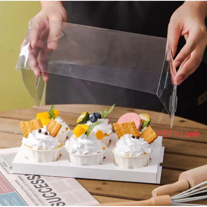 10PCS--Acetate Cupcake Box 4 Holes & 6 Holes Pastry Box | Shopee ...