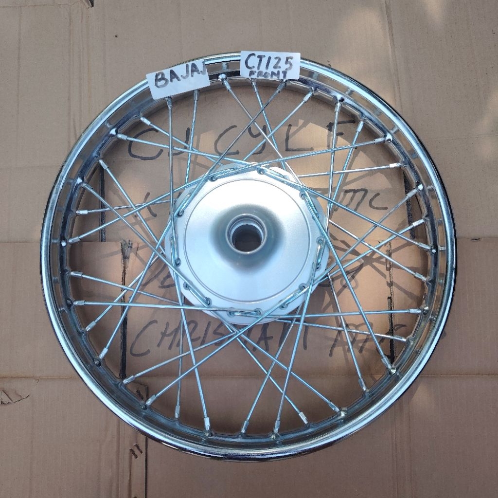 CT125 FRONT HUB ASSY rayos takasago aligned with bearing | Shopee ...