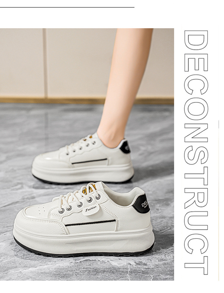 「KAEVE」2025 casual chunky fashion white sneakers shoes for women ...