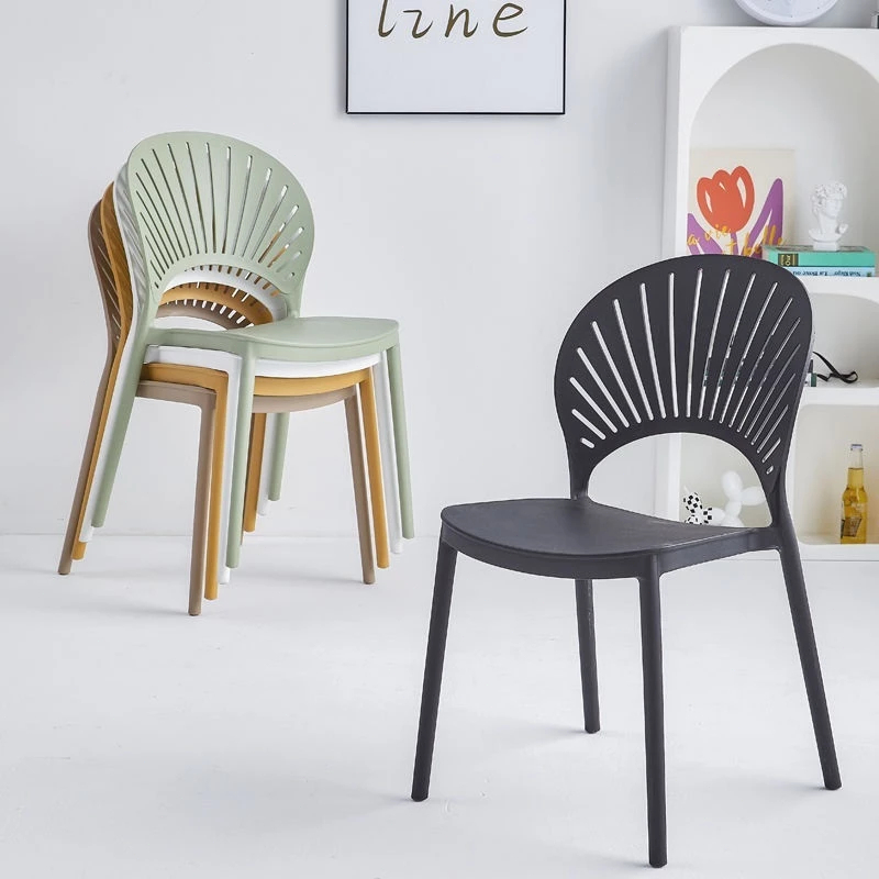 Gesh Nordic DiningChair Plastic Chair Stool Plastic Back Chair Home ...