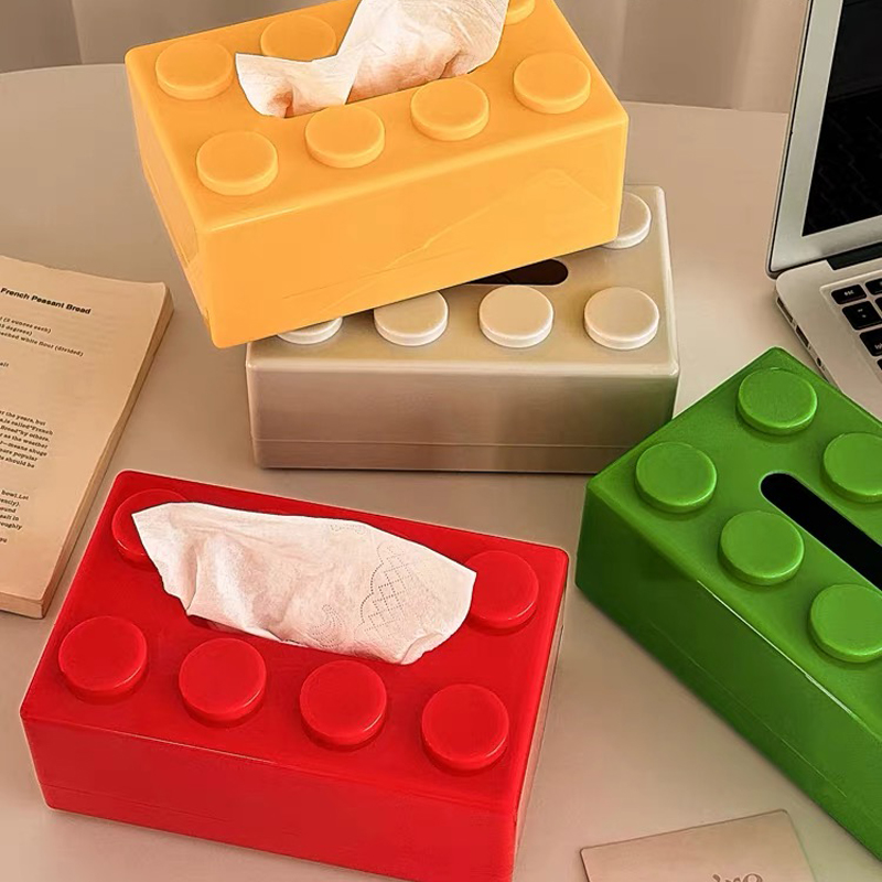 Creative Building Blocks Tissue Holder Wall-mounted Bathroom Face Towel ...