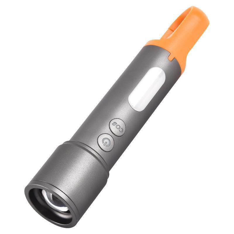 Rechargeable Flashlight COB Super Bright Torch Light LED Camping Light ...