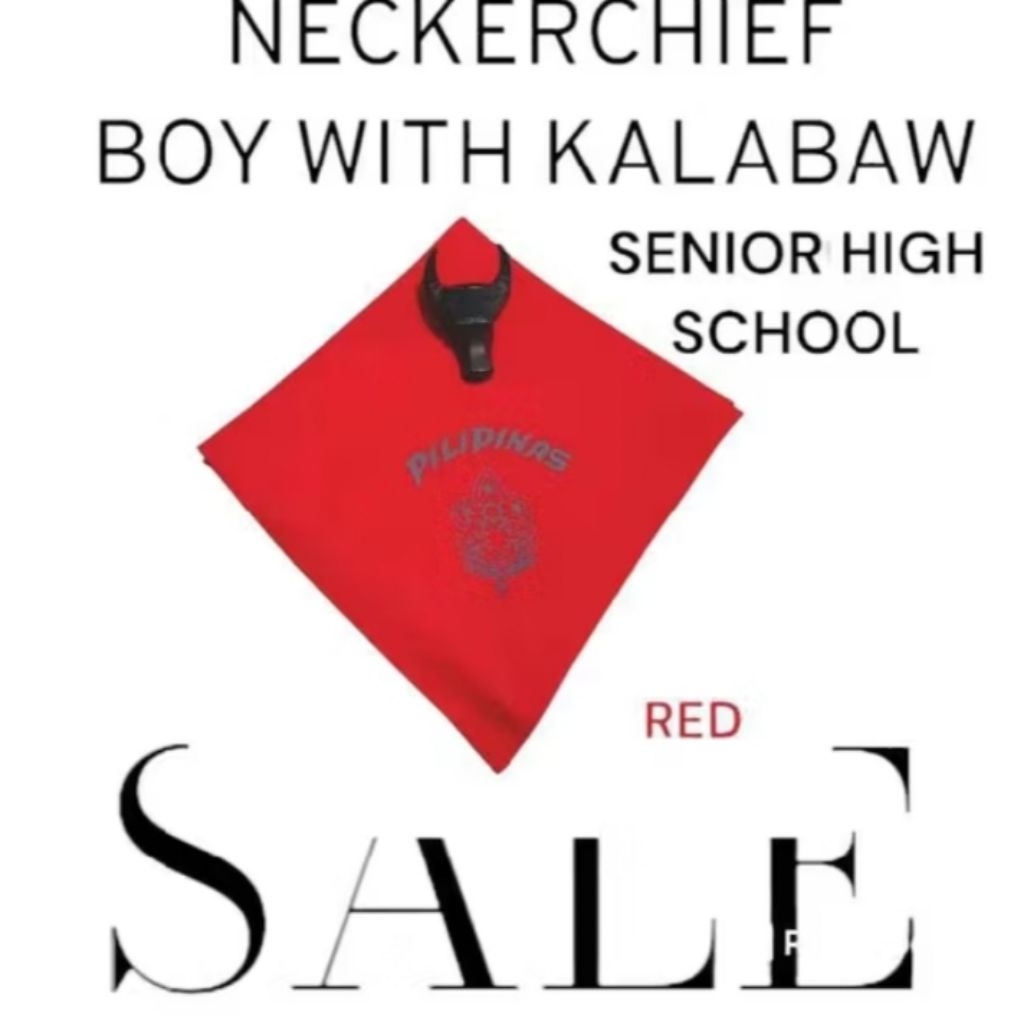 Neckerchief BSP red & kalabaw set | Shopee Philippines