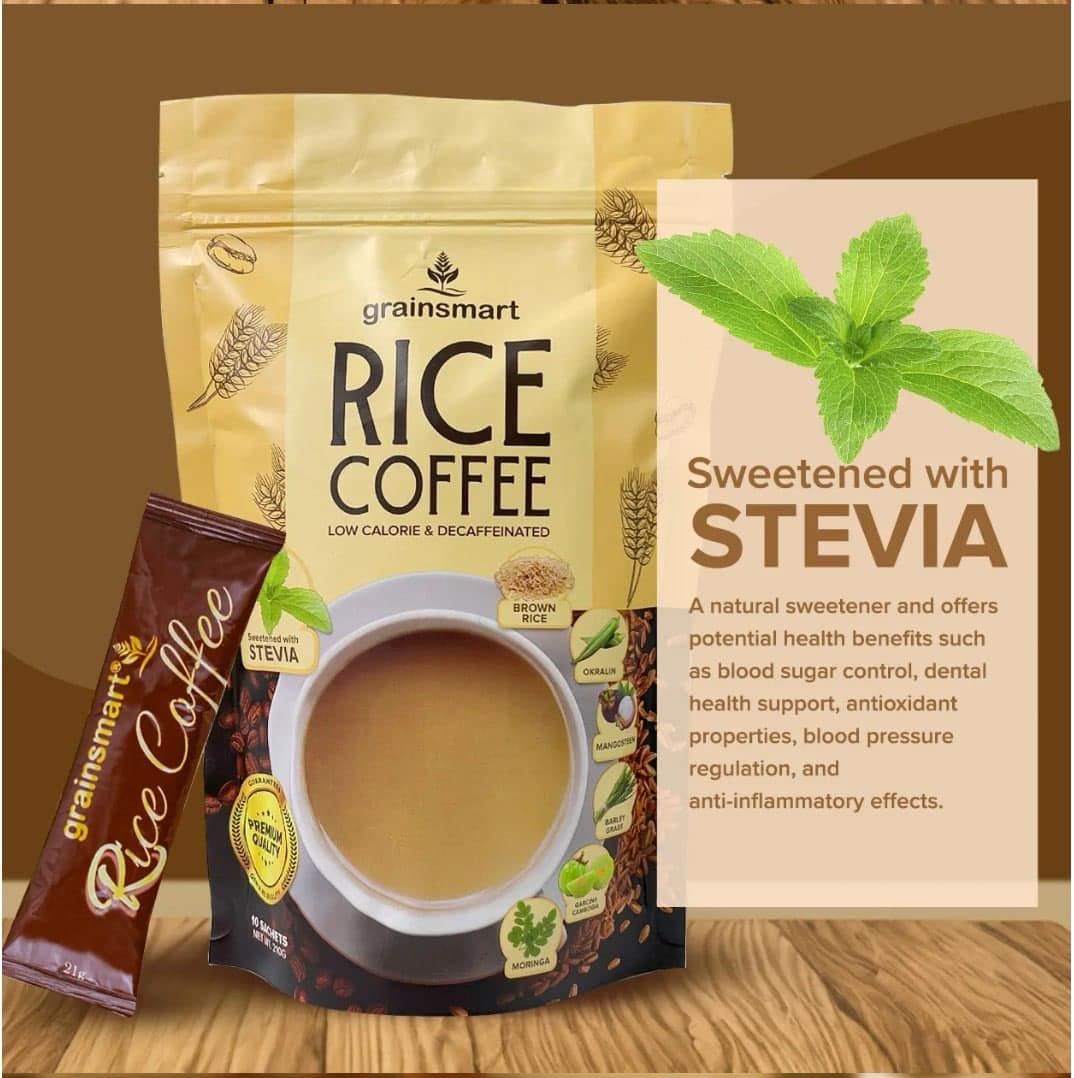 345php Grainsmart Rice Coffee with Barley, Stevia and many more 210g ...