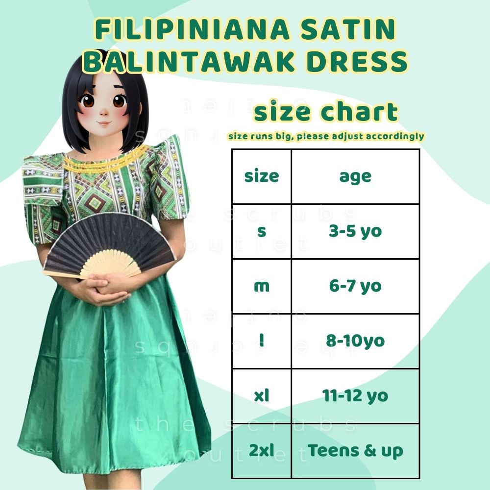 TSO Filipiniana Balintawak Satin Dress for Buwan ng Wika Traditional ...