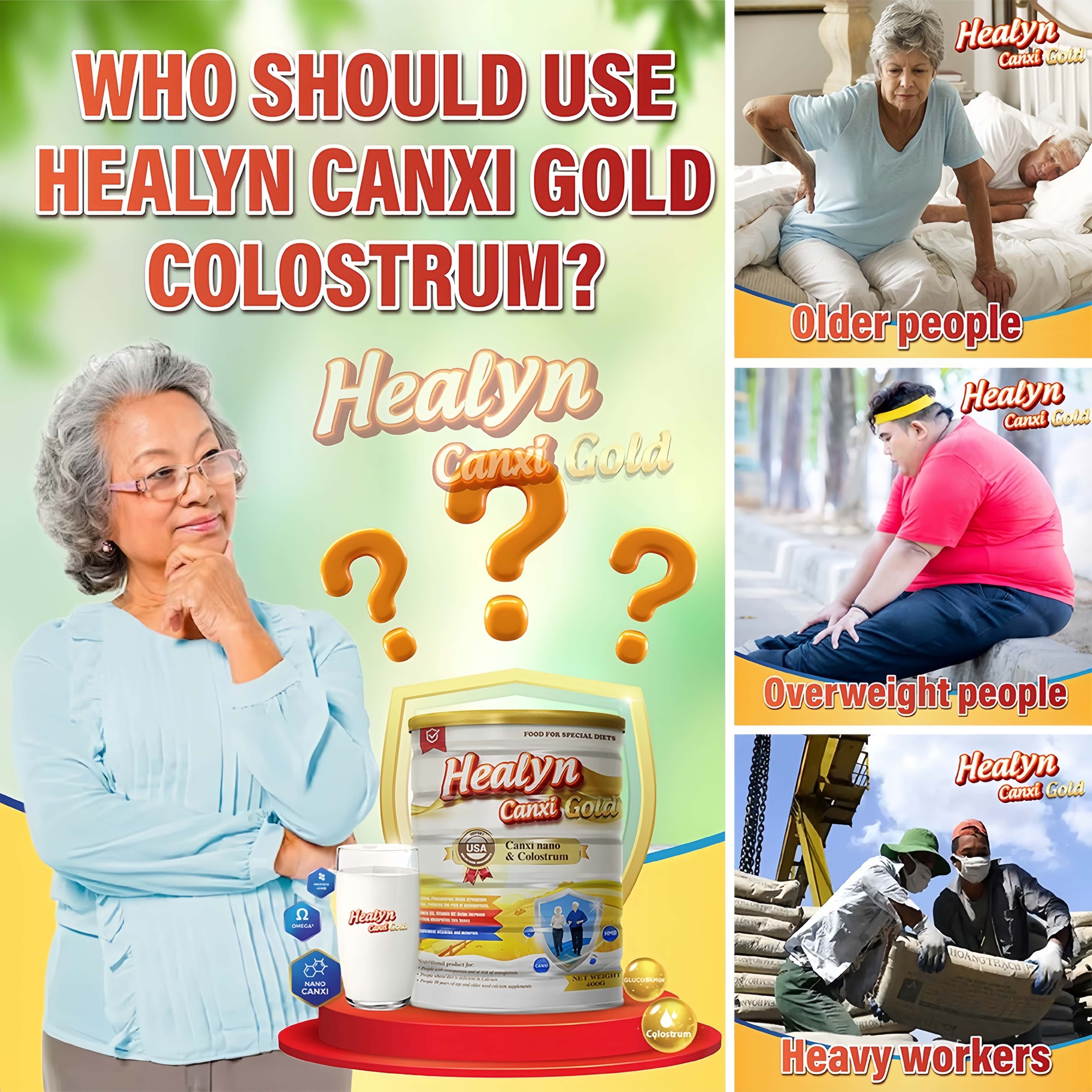 Healyn Canxi Gold Milk 400g Prevents Osteoporosis Arthritis And ...