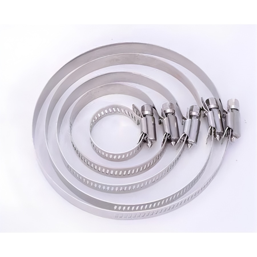 100PCS 304 Stainless Hose Clamp Stainless Lpg/Air Hose Clamp American ...