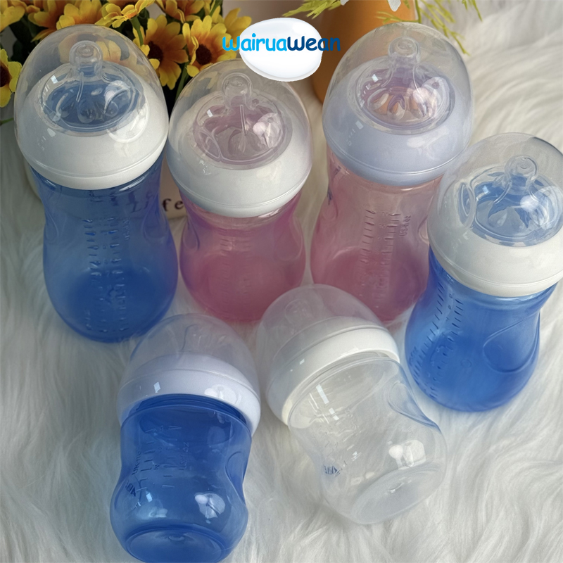 Baby Feeding Bottle Natural Milk Bottle Silicone Nipple BPA Free 4oz ...