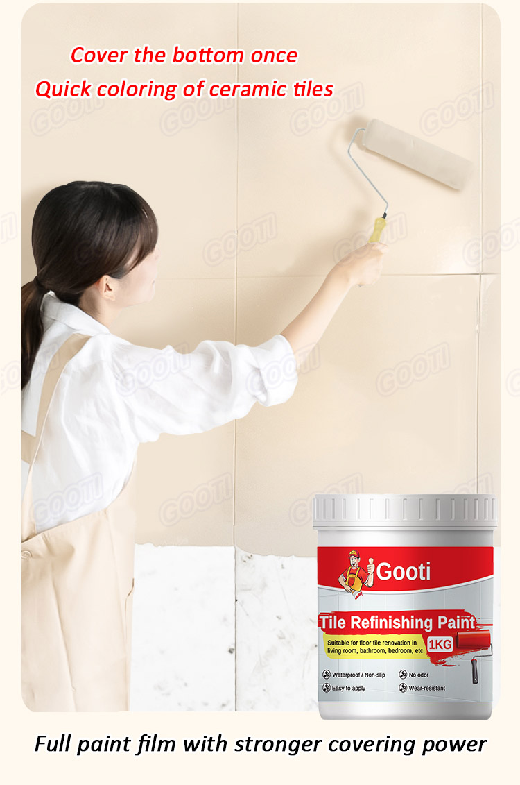 1KG Tile Renovation Paint Bathroom Floor Tiles Waterborne Paint ...