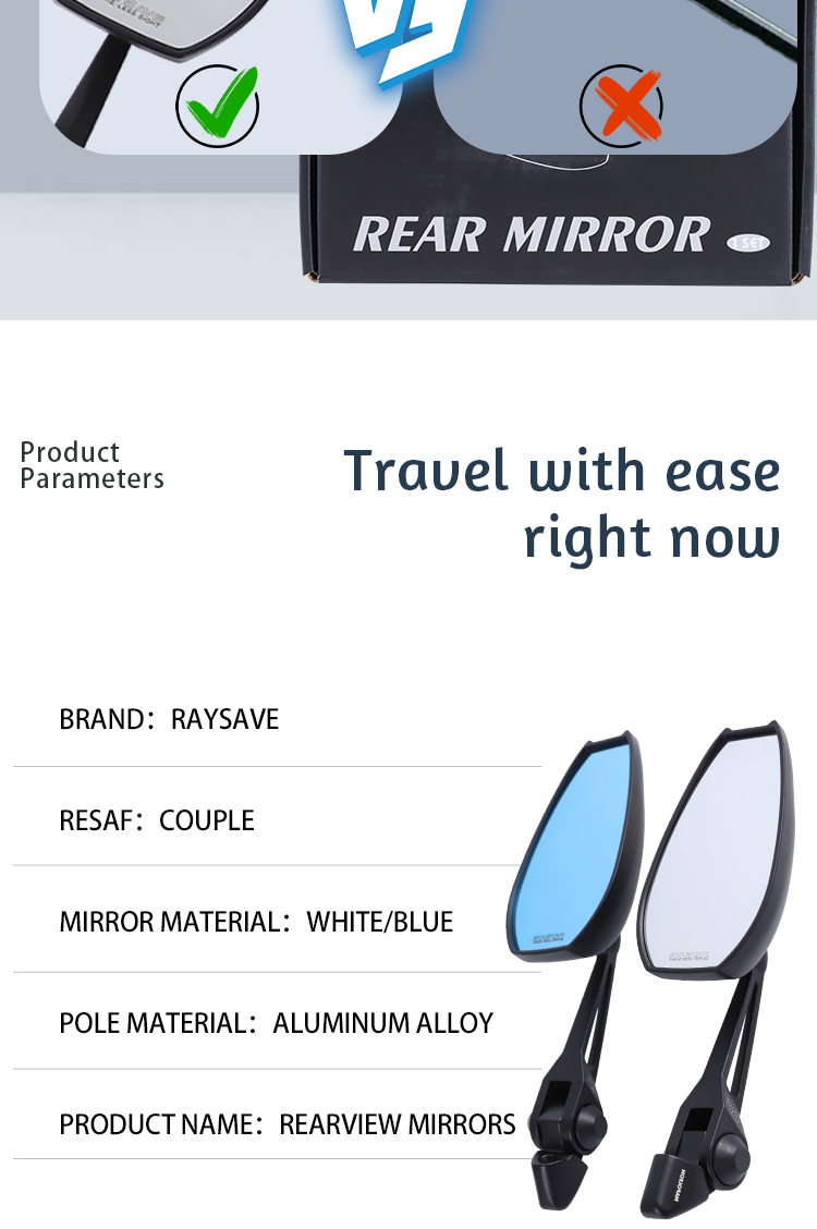 Street King Side Mirror V2 V3 honda click 125i For Motorcycle Explosion ...