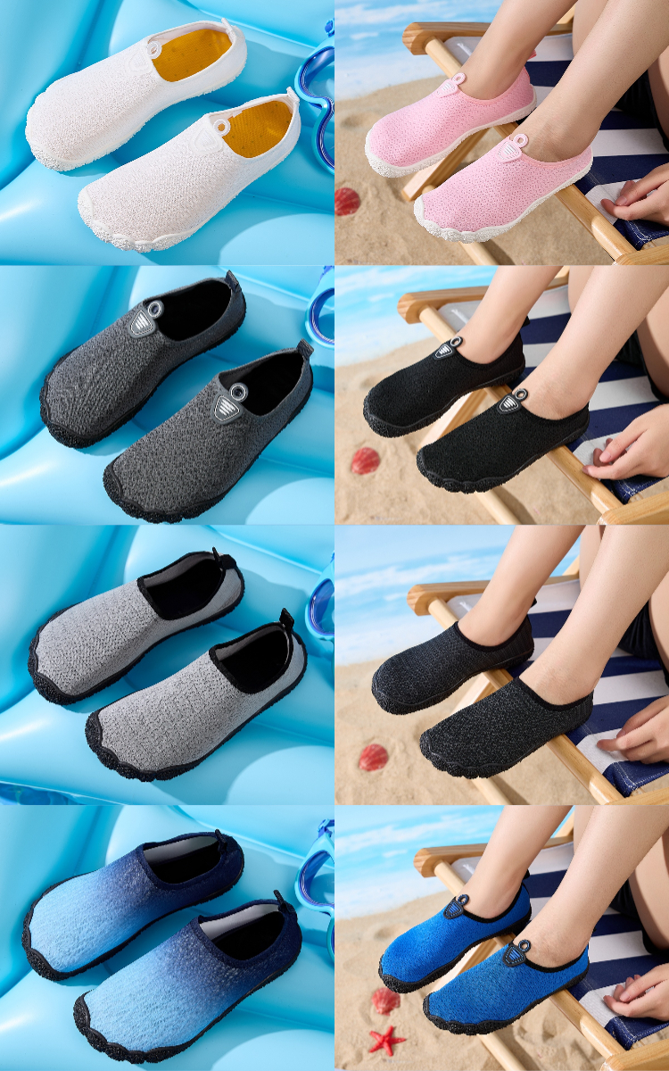 JEKO Unisex Aqua Shoes Quick-Dry Non-Slip Thick Sole Beach Shoes For ...