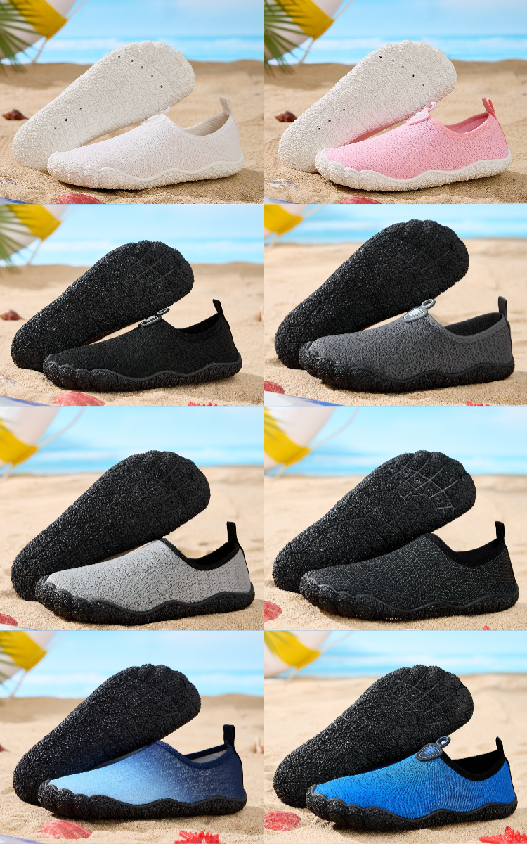 JEKO Unisex Aqua Shoes Quick-Dry Non-Slip Thick Sole Beach Shoes For ...