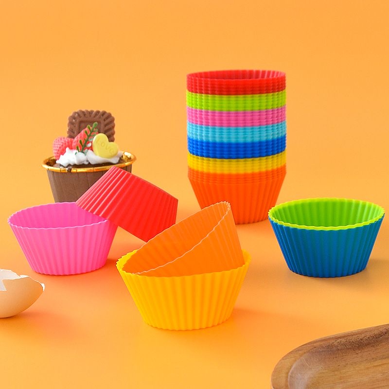 Multiple Shape Silicon Cupcake Puto Molder Set Plastic Puto Muffin Cup ...