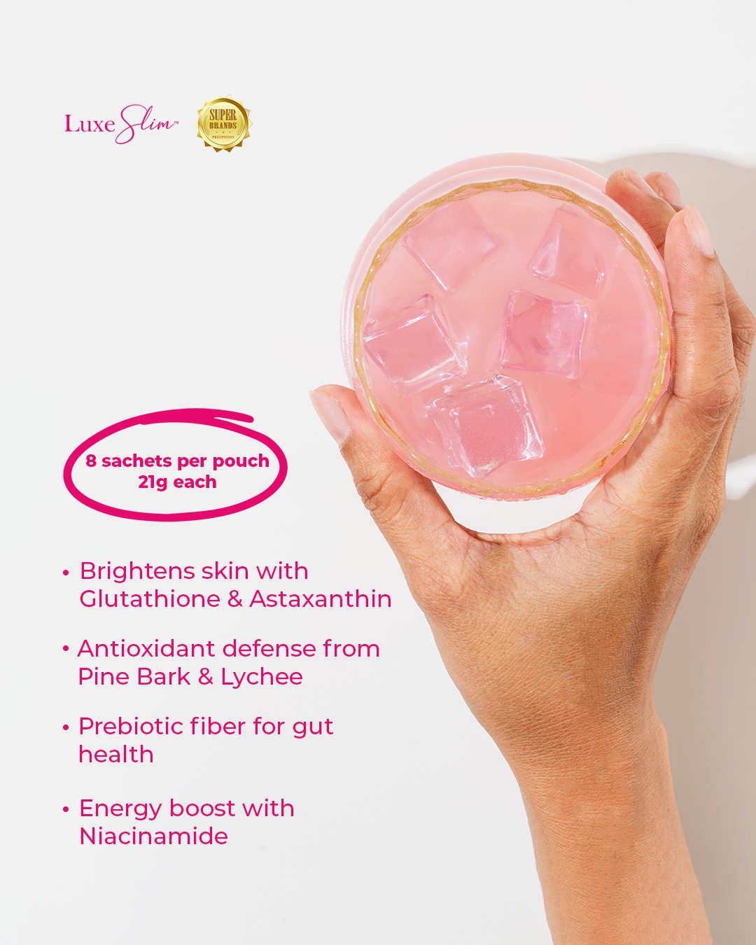 LUXE SLIM Lychee Gluta Juice Drink | Whitening | Glutathione Drink ...