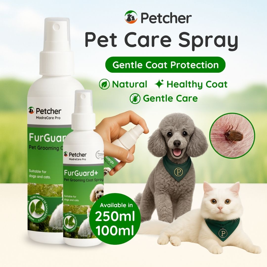 Petcher Furguard Plus Pet Spray 100ml 250ml Pet Grooming Coat Spray for ...