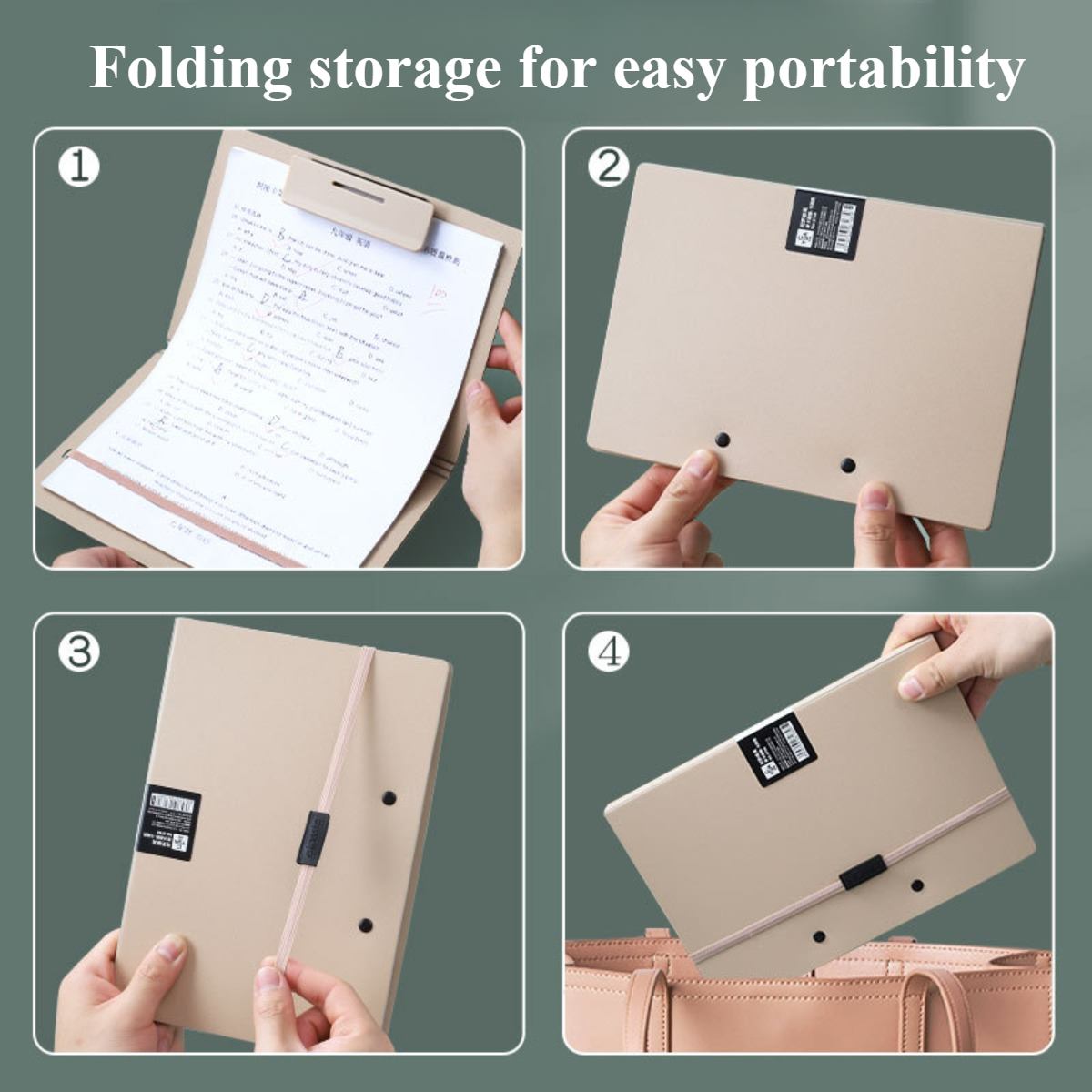 A4/Long Foldable Folder A5 Folding Board Foam Paper Organizer ...