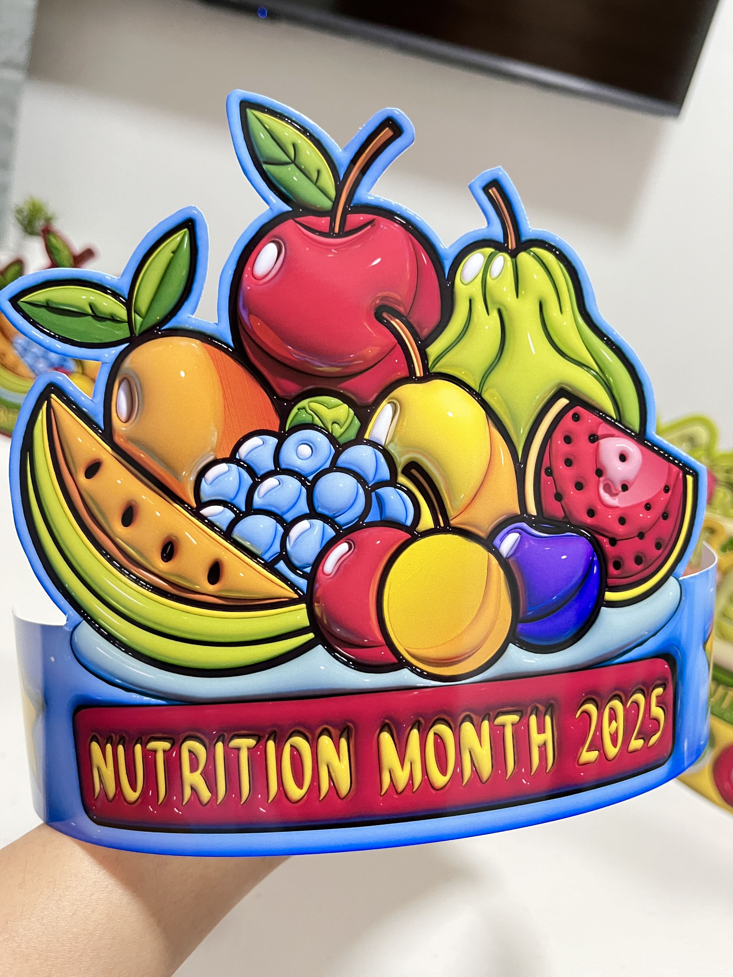3D Nutrition Month Headdress | Ready-Made | Kids Healthy Food Costume ...