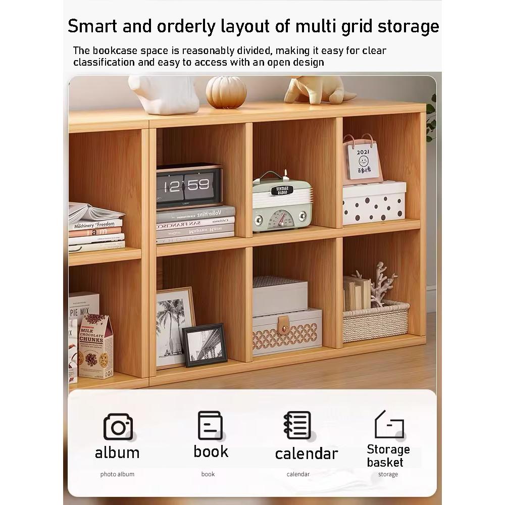 【Moisture-Proof Think】Wooden Book Shelf Organizer Bookshelf ...