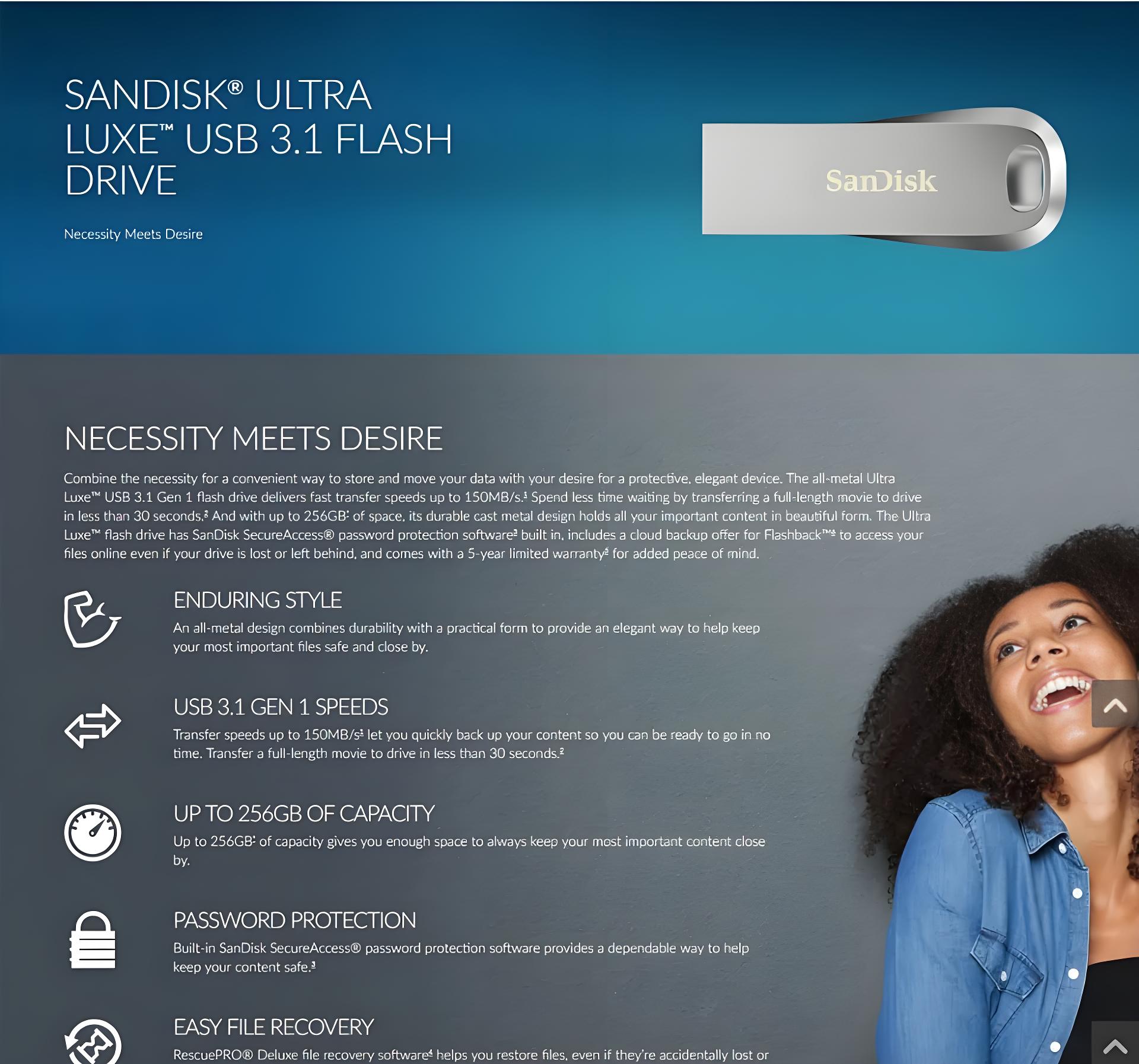 Sandisk U DISK 100% Original 128GB 256GB 512GB Metal USB Flash Drive ...
