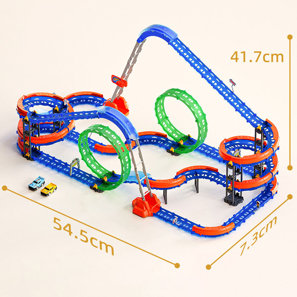 DIY 3D Electric Rail Toy Car Color Track Racing Car Toy Educational ...