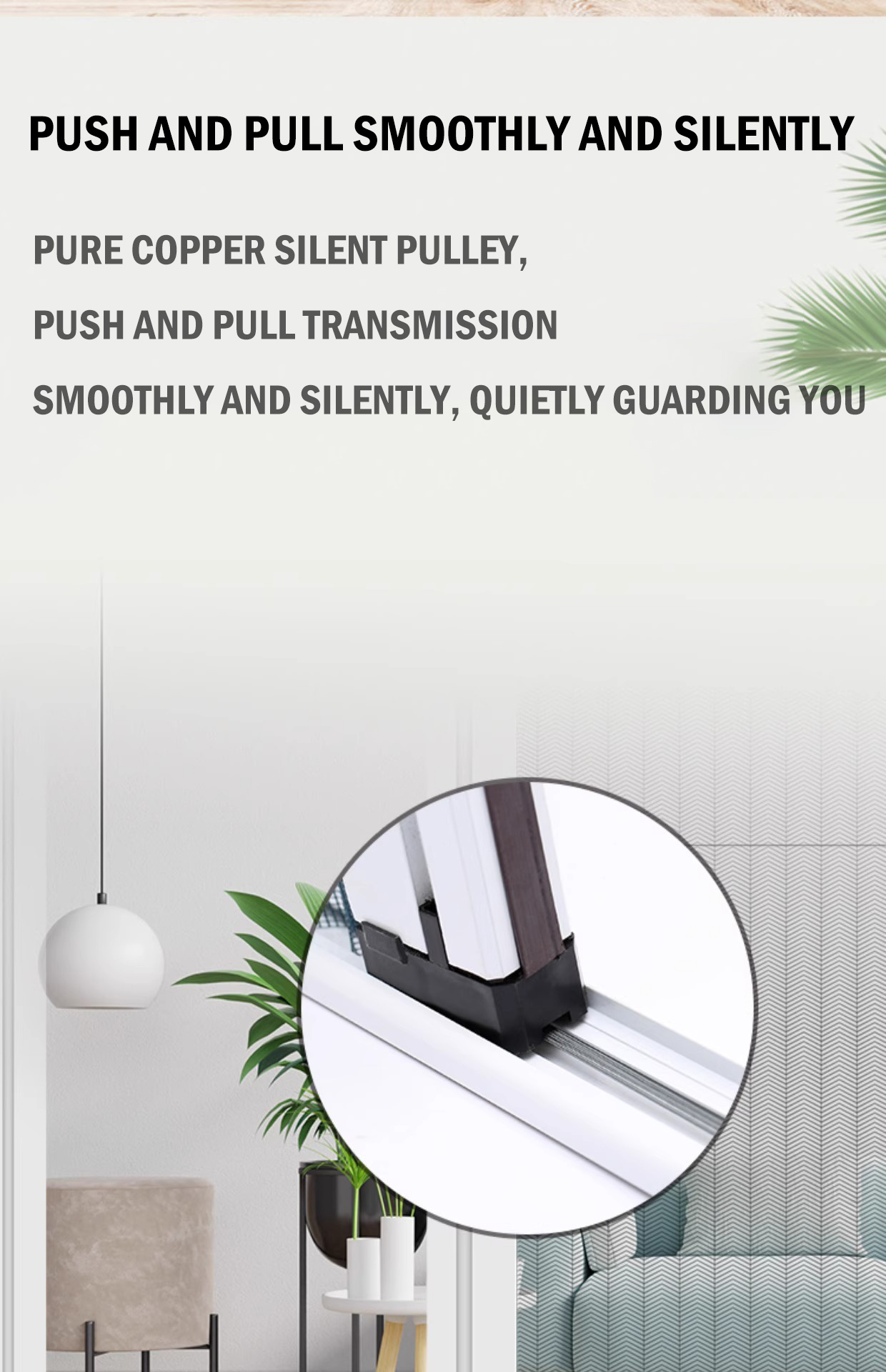 Trackless Folding Screen Door Sliding Door Accordion Aluminum Home Anti ...