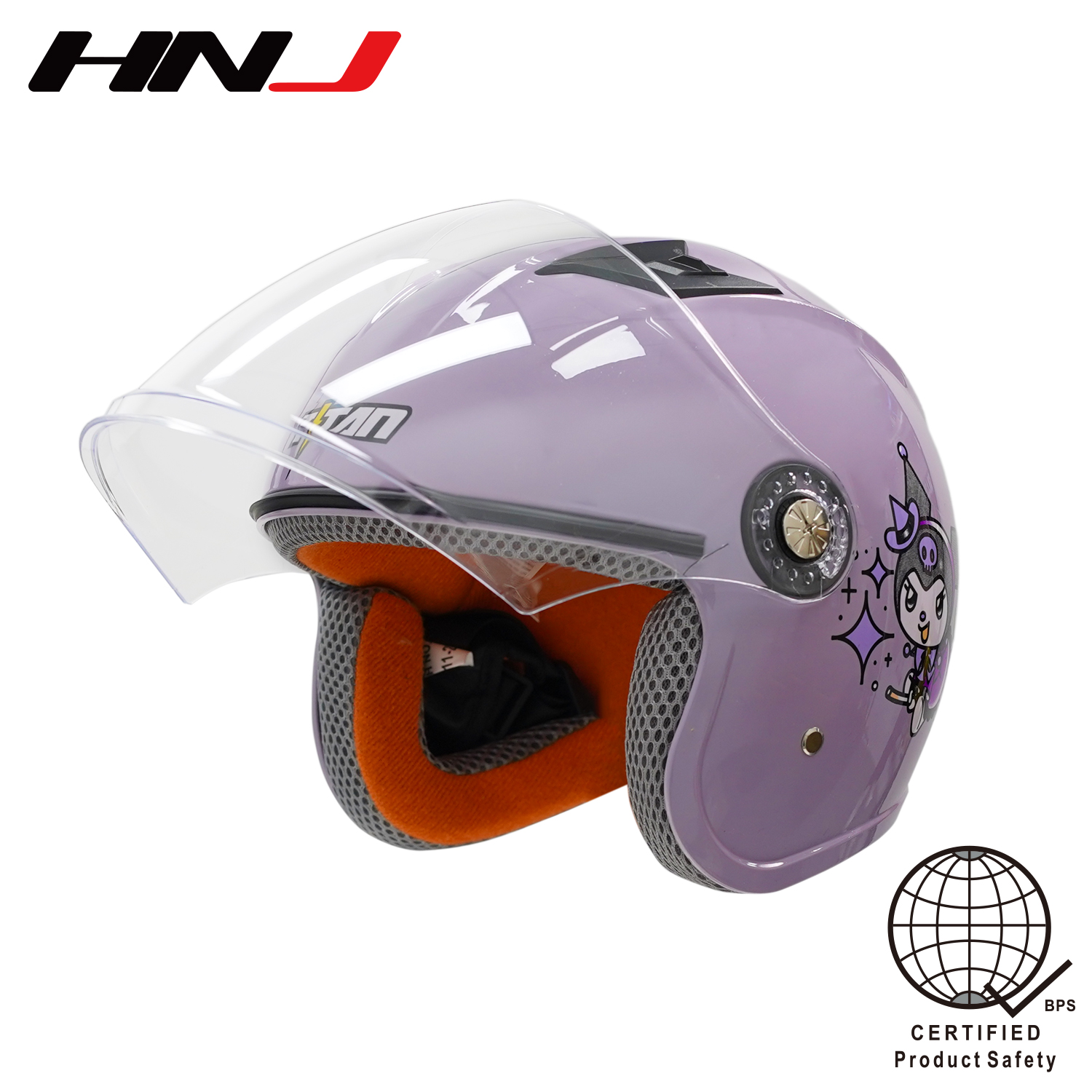HNJ TITAN A4-002-K Half Face Helmet For Kids Motorcycle Helmet Boys And ...