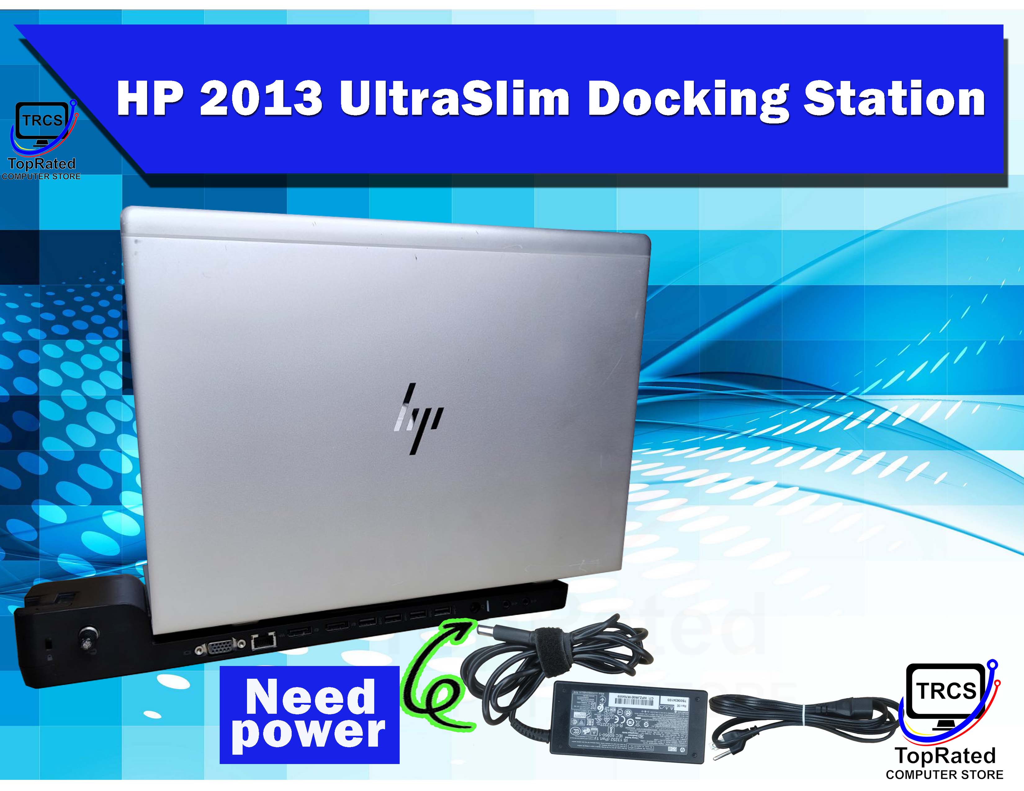 Docking Station for HP Laptop Elitebook 840 850 G1 G2 G3 G4 G5 G6 and many other models (Used ...
