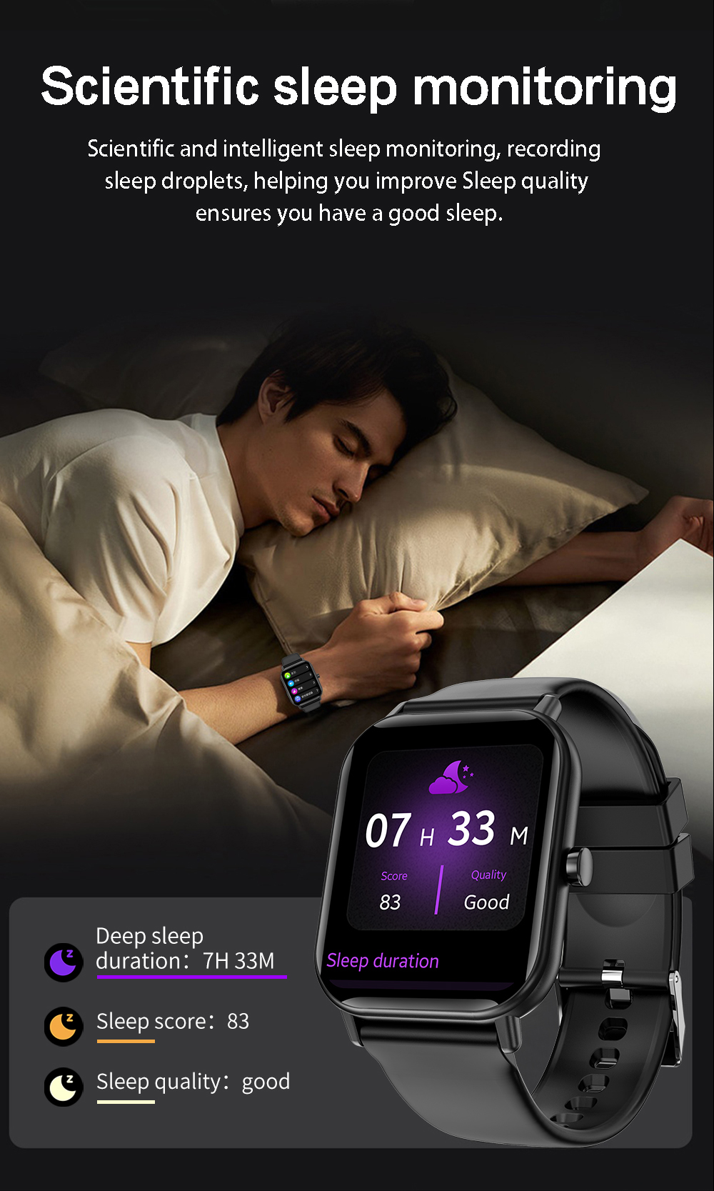 EYD GTS Smart Watch Video Call Helper Sport Mode Health Care IOS ...