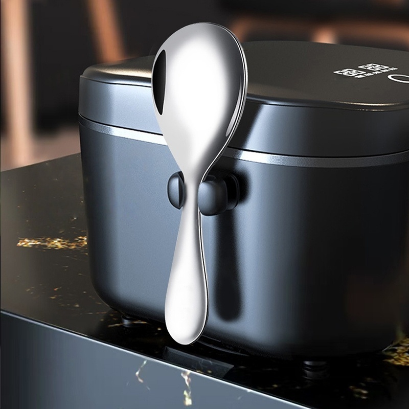 Non-stick Rice Spoon Rice Serving Scooper Stainless Steel Large Spoon ...