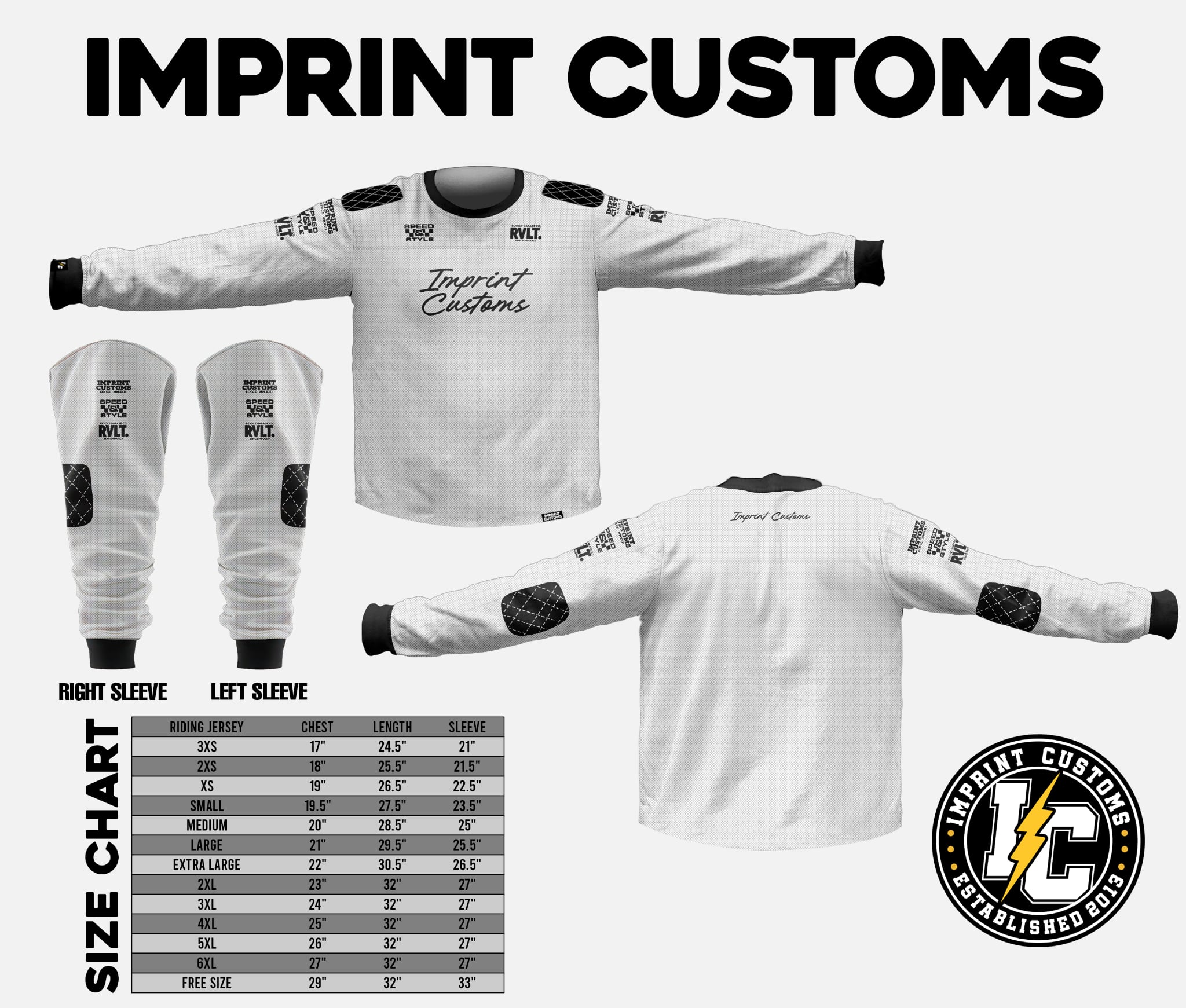 Imprint Customs Andres White Hybrid Riding Jersey | Shopee Philippines