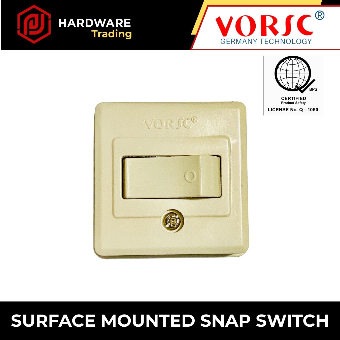 VORSC Switch Square Surface Type Mounted Snap Switch -TLS | Shopee ...