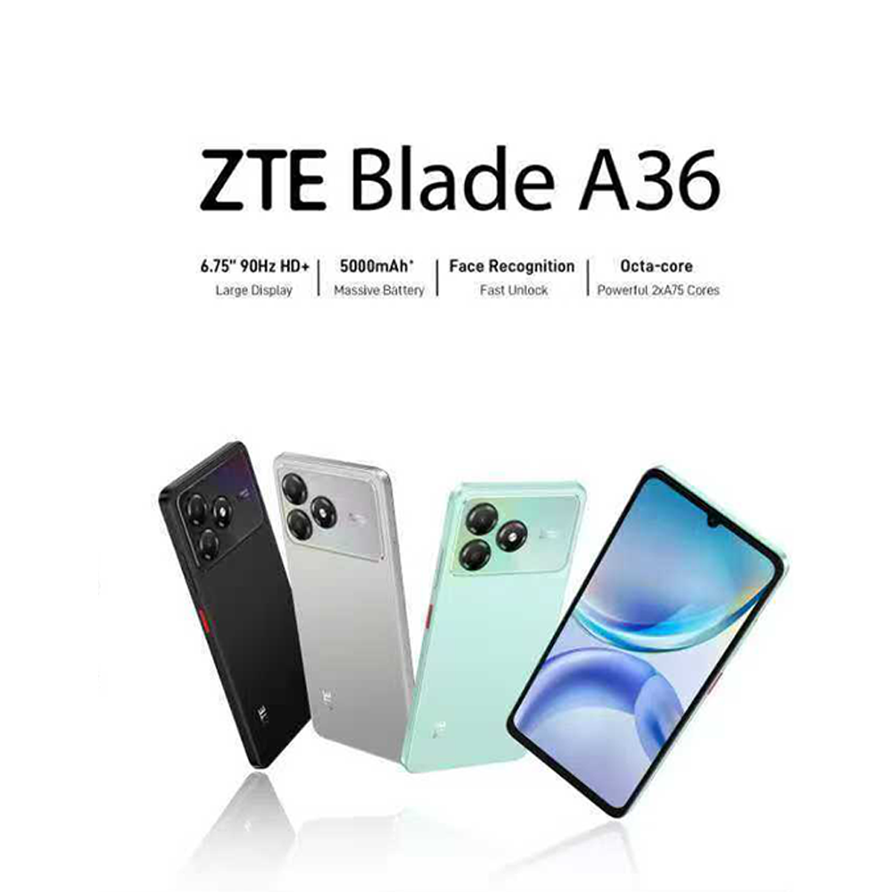 ZTE BLADE A36 I 2GB + 64GB / 4GB + 64GB I Unisoc T7200 Octa-core I 6.75 ...