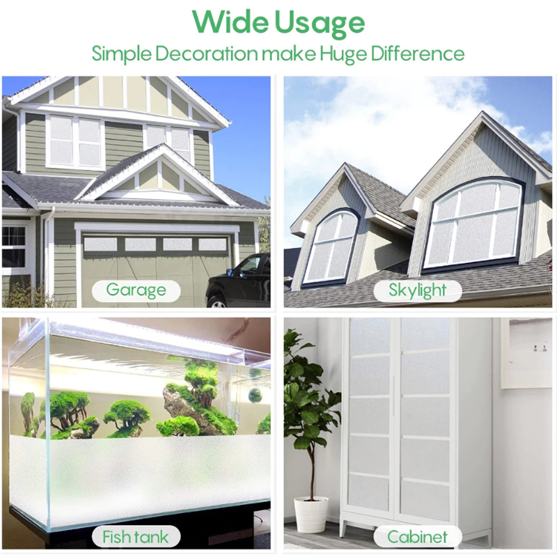 KM 3M Frosted Window Privacy Film Pure Frosted Adhesive Glass Stickers ...