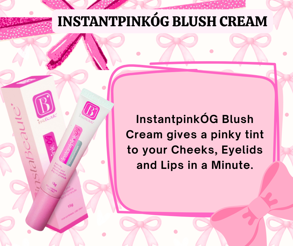 Instabeaute Instantpink + Perfectpeach Blush Cream - Natural & Glowing ...