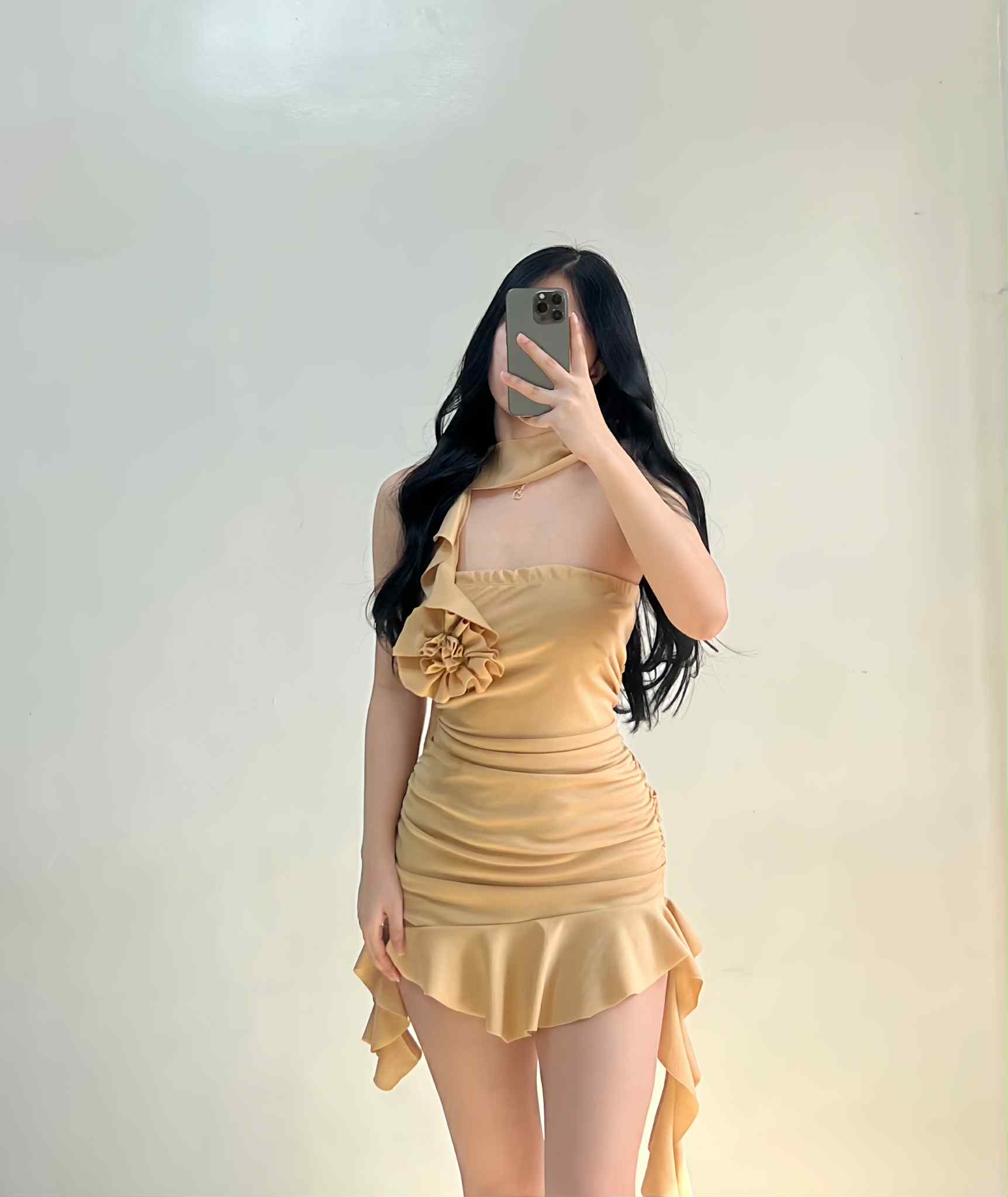 Dress for Woman Korean Sexy Mini Ruffles Designs for Casual and Formal ...