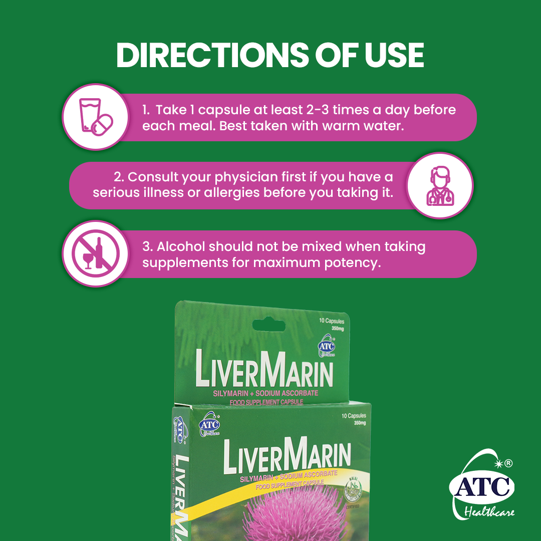 ATC LiverMarin 30's Liver Health Cleansing Body Care Staying Up Late ...