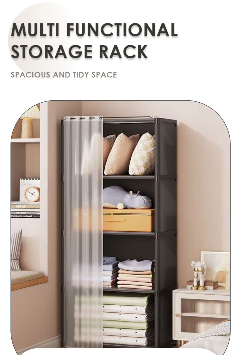 Dustproof Cloth Cabinet Nonwoven Rack Wardrobe Simple Storage Cabinet ...