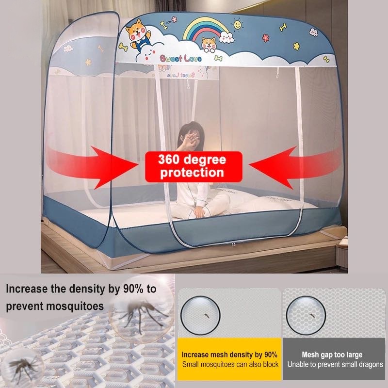 Mosquito net Tent Mosquito net kulambo No-Installation Foldable tent ...