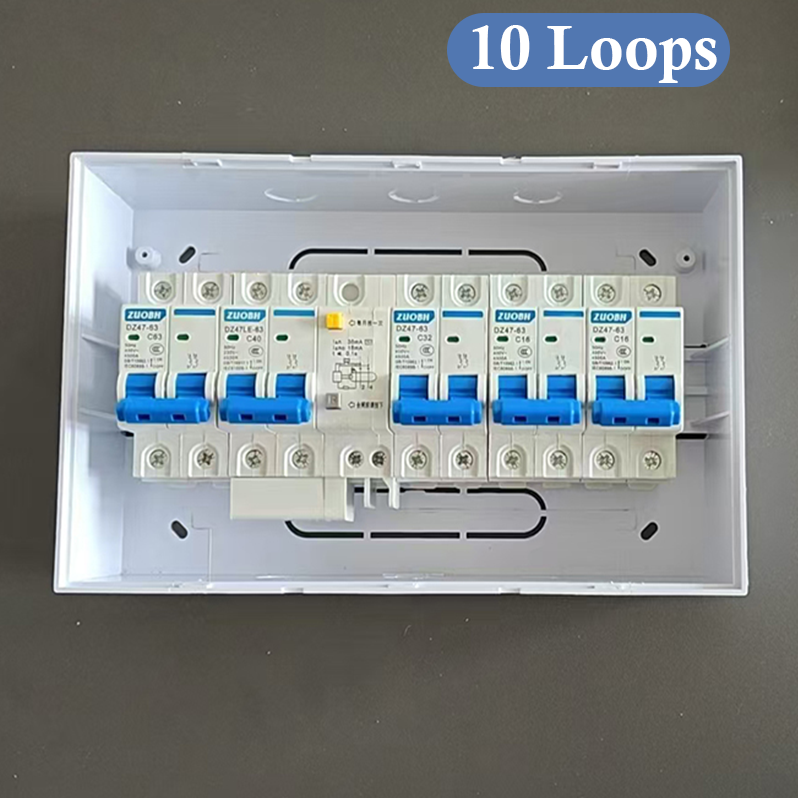 6/8/10/12 Loops Distribution Box With Circuit Breaker Panel Box ...
