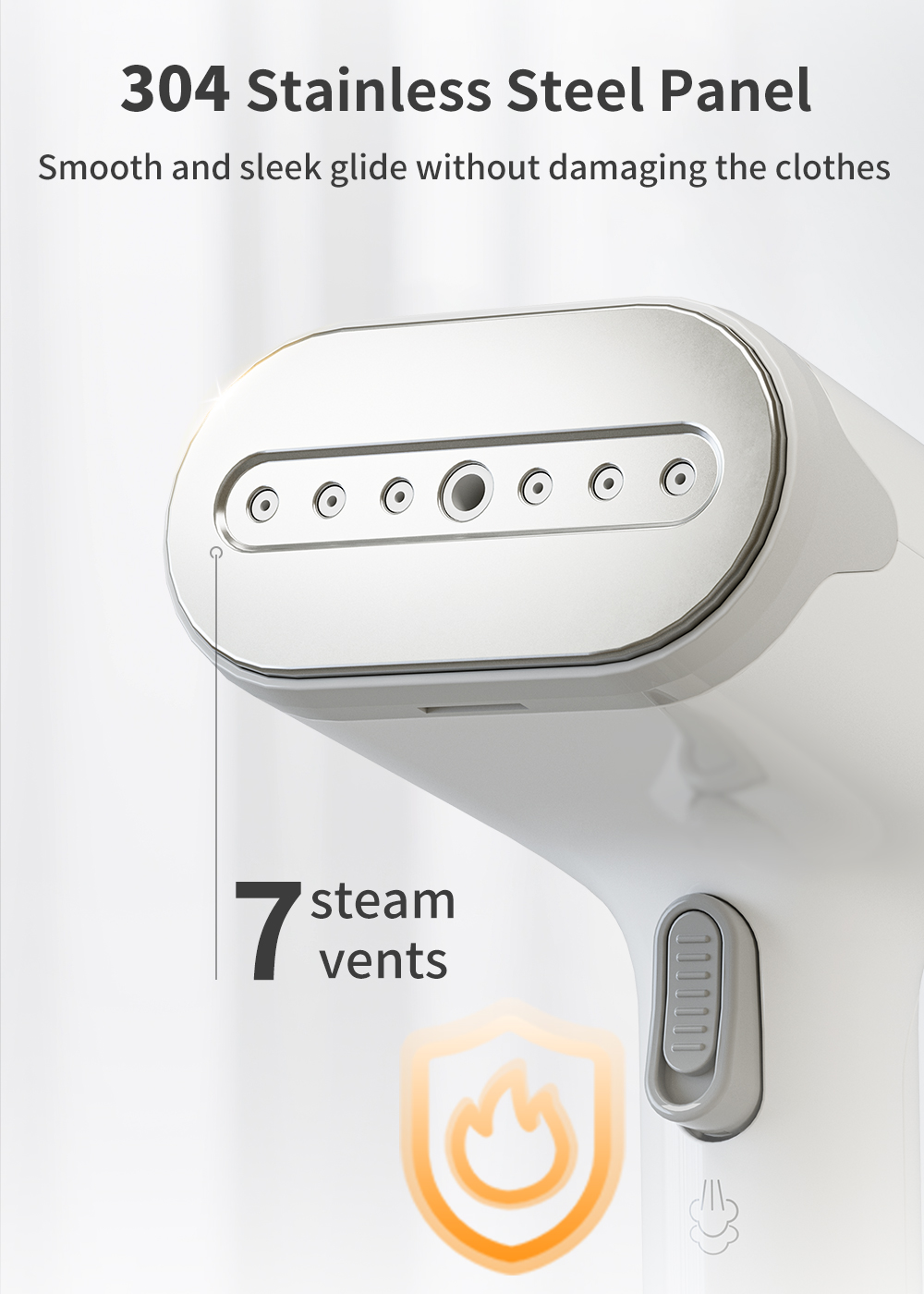 Simplus Handheld Garment Steamer 1200W Strong Steam Portable Foldable ...