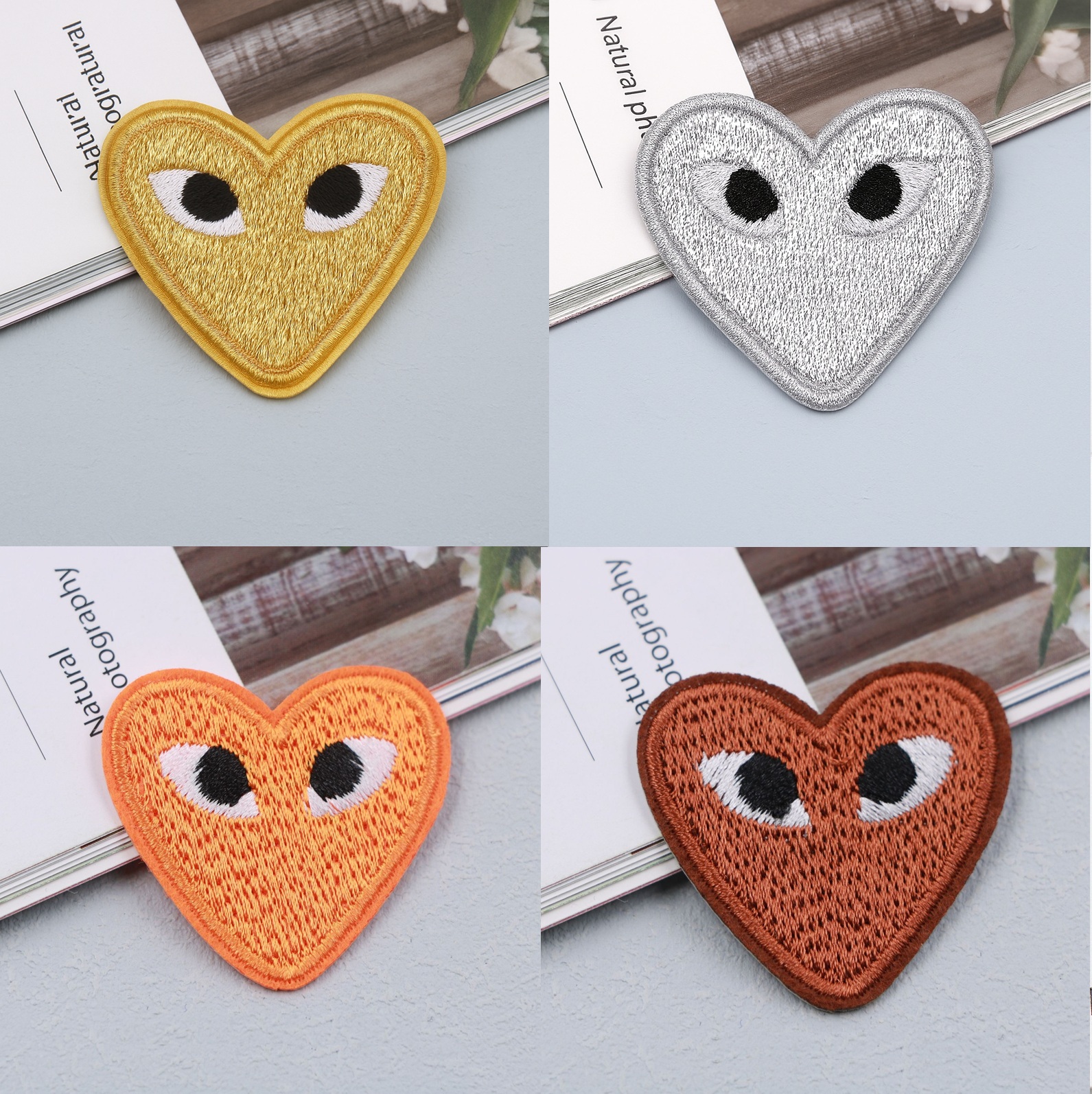 Fashionable Embroidery clothes patch stickers Iron patches CDG clothes ...