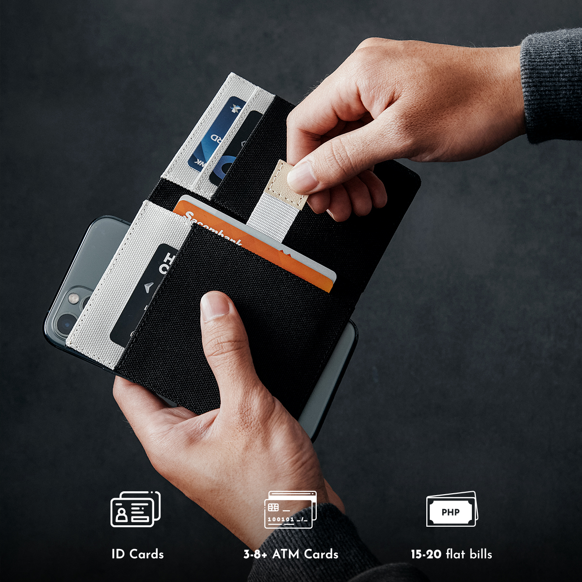 Reckless Mark Wallet Unisex - Bifold Wallet - Water Repellent Polyester ...