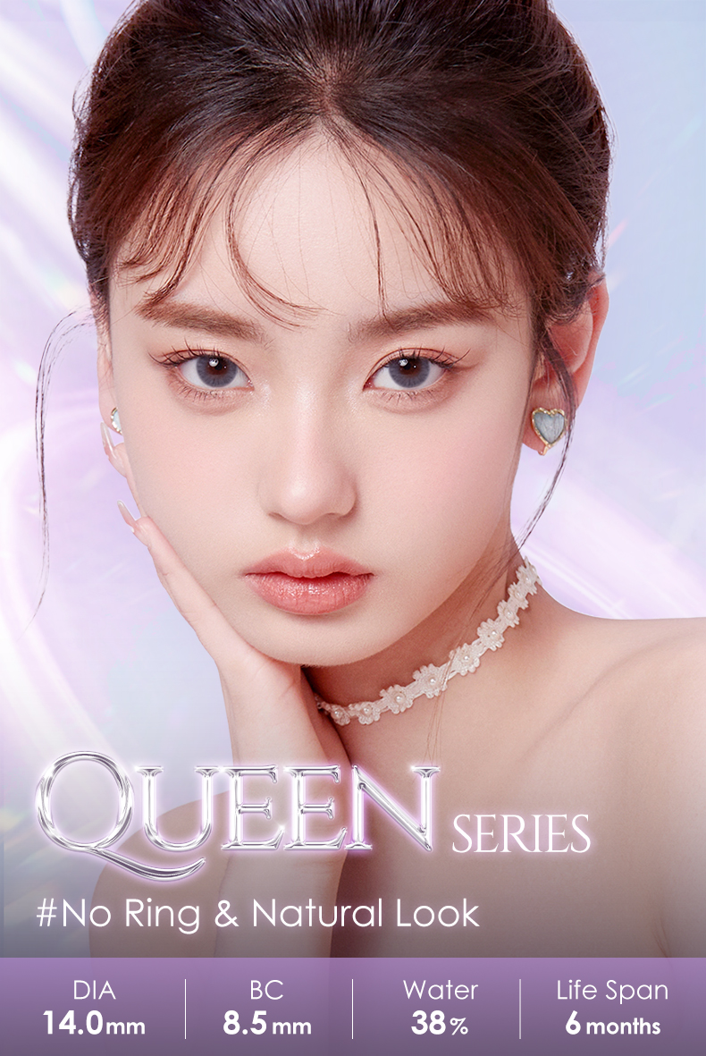 Magister Contact Lenses Graded 0.00~-6.00 Queen Ochre Icy Gray Graphite ...
