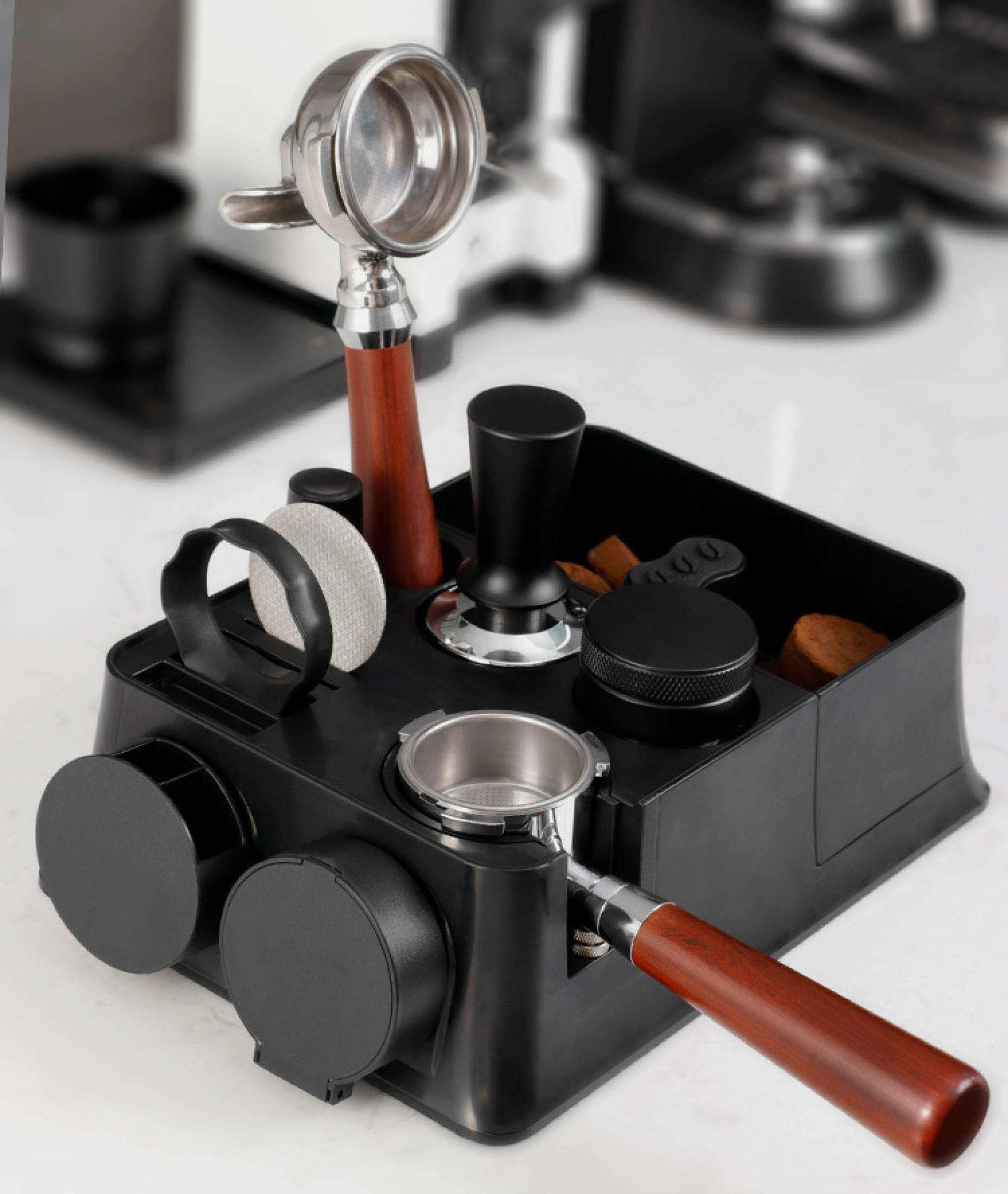 Emory New Design Luxury ABS Multifunction Portafilter Coffee Tamping ...