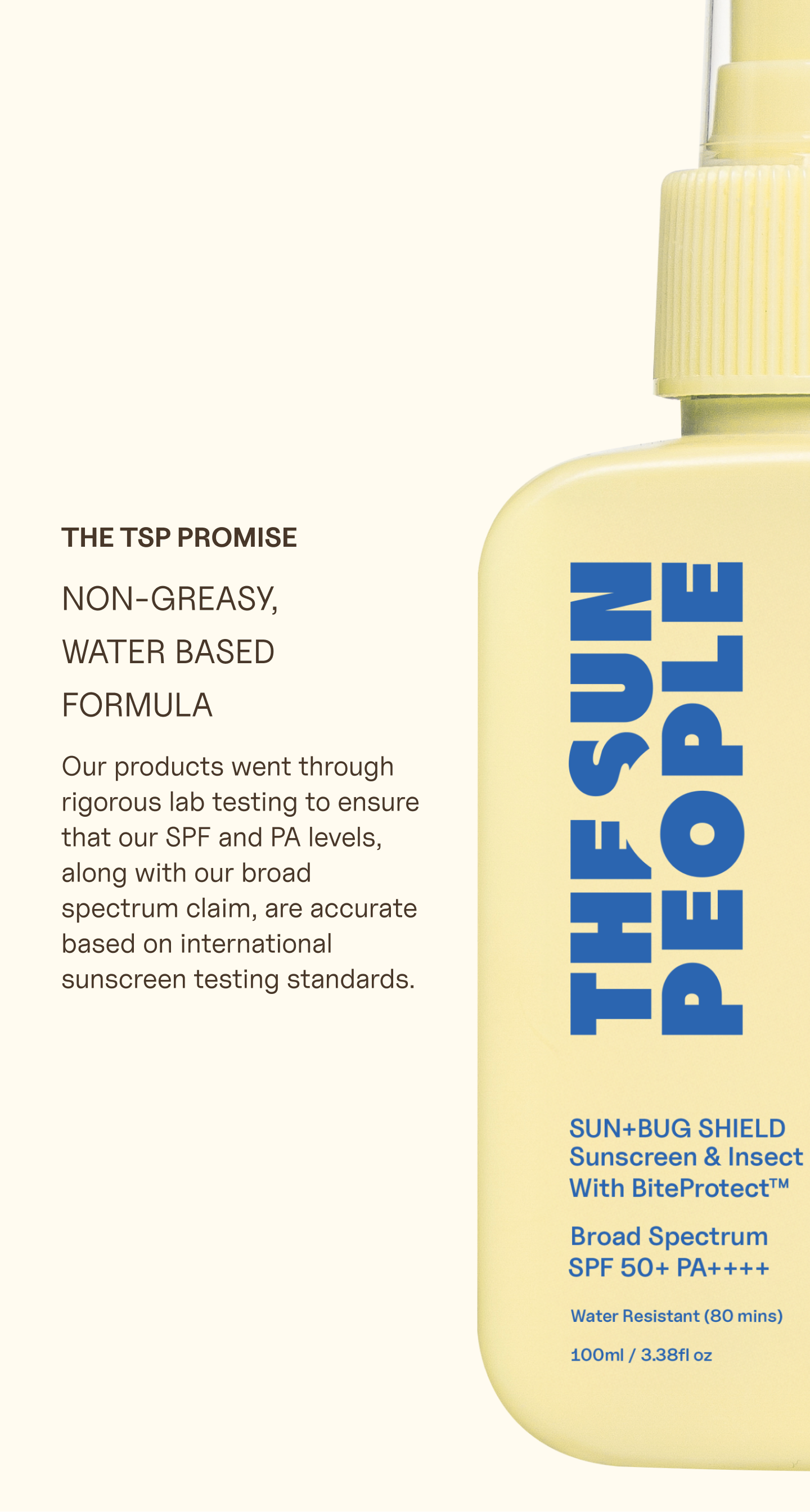 The Sun People Sun+Bug Shield SPF 50+ PA++++ Face & Body Sunscreen and ...