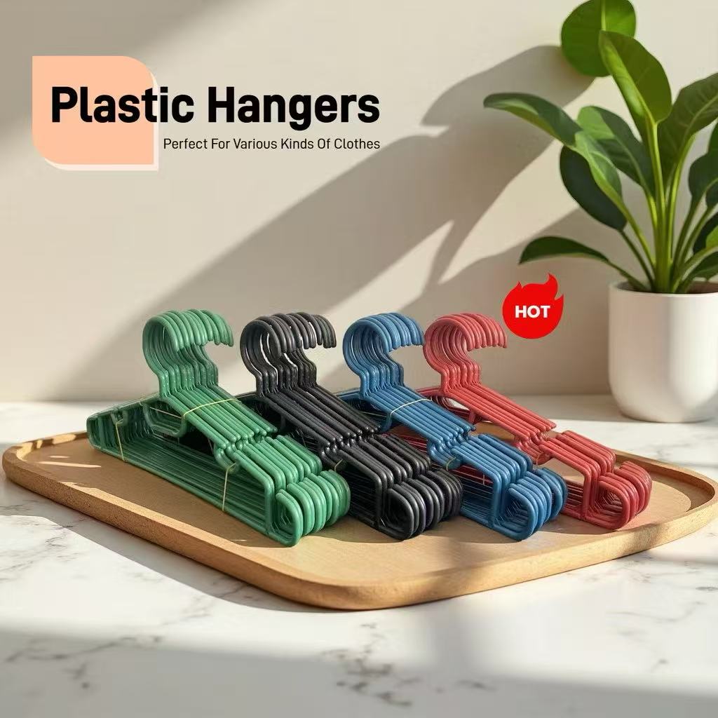 36pcs/3doz Plastic Hanger，Mocha adult hanger Good quality clothes ...