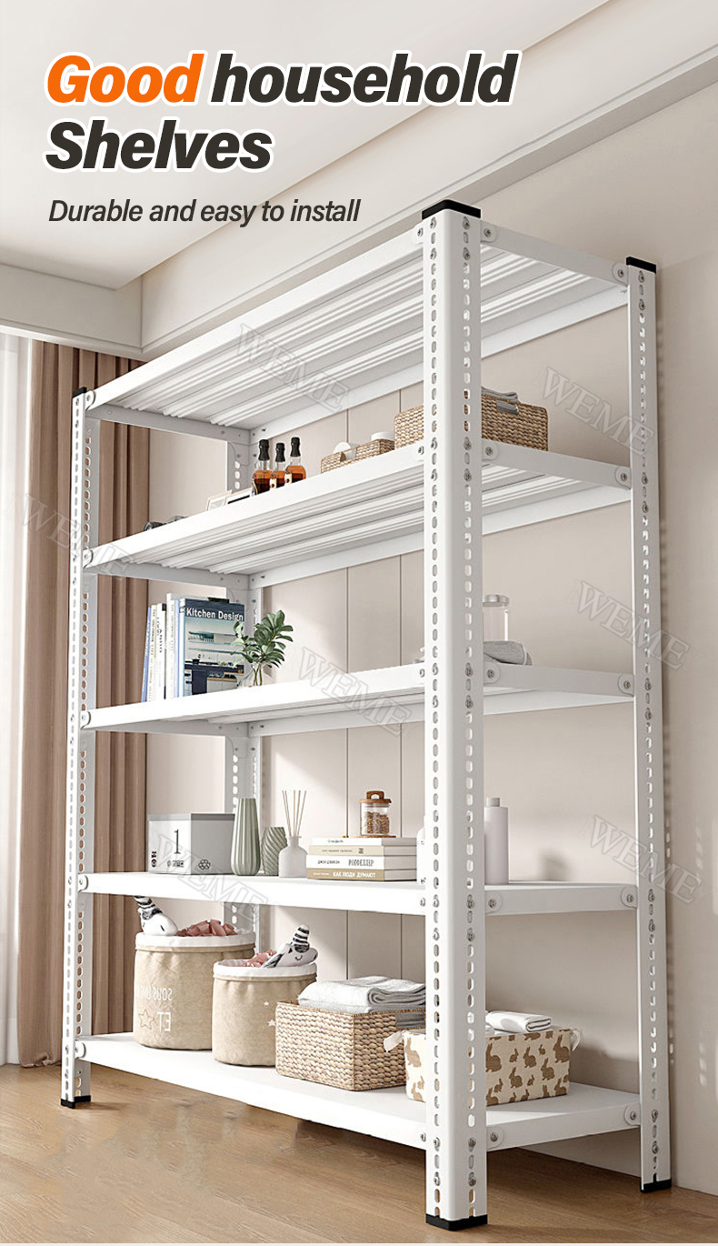 200x200 Stainless Steel Shelf 6 Layers Boltless Metal Rack Organizer Black Or White Metal Shelf ...