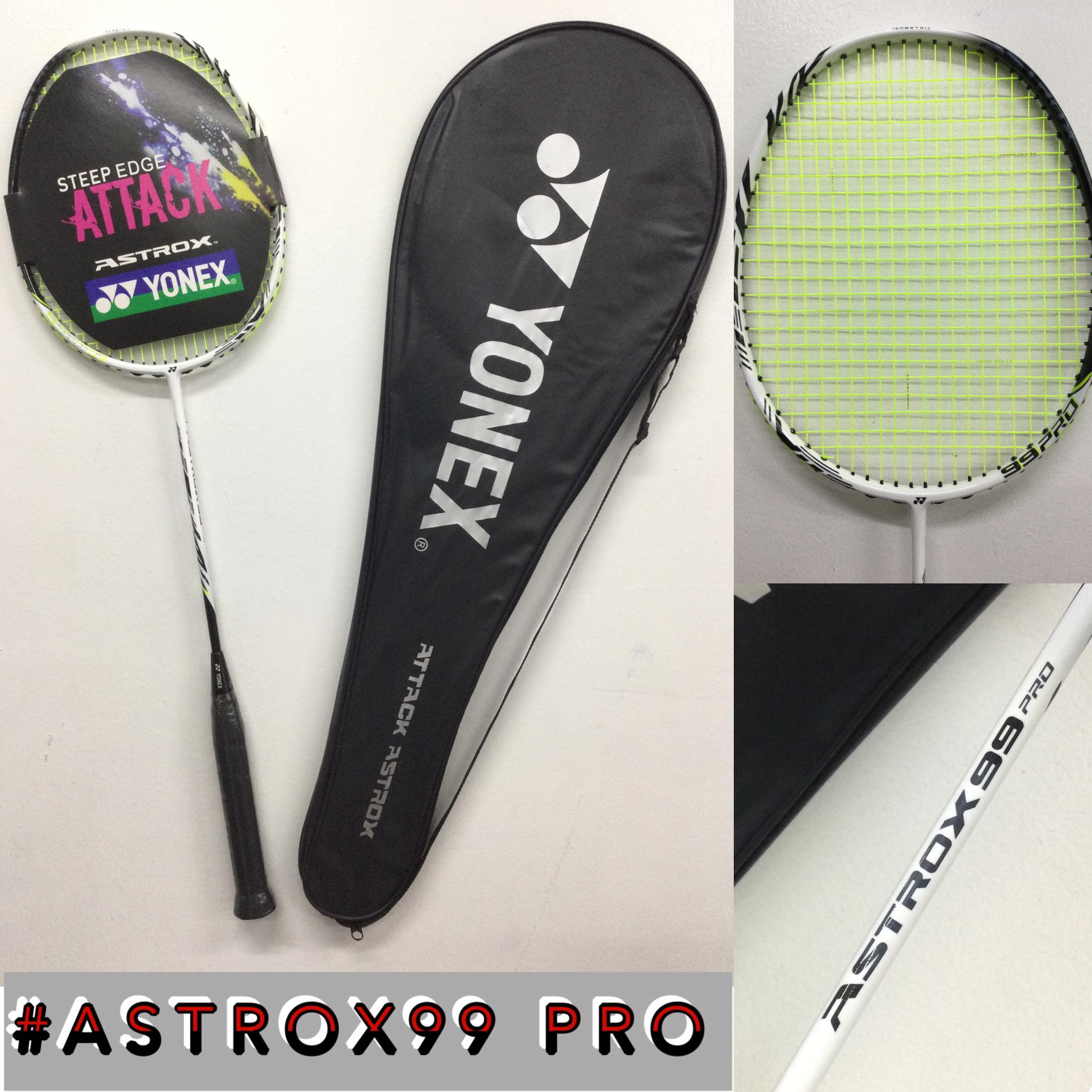 FULL CARBON BADMINTON RACKET PROFESSIONAL OFFENSIVE TYPE 24-31Lbs. (4u ...