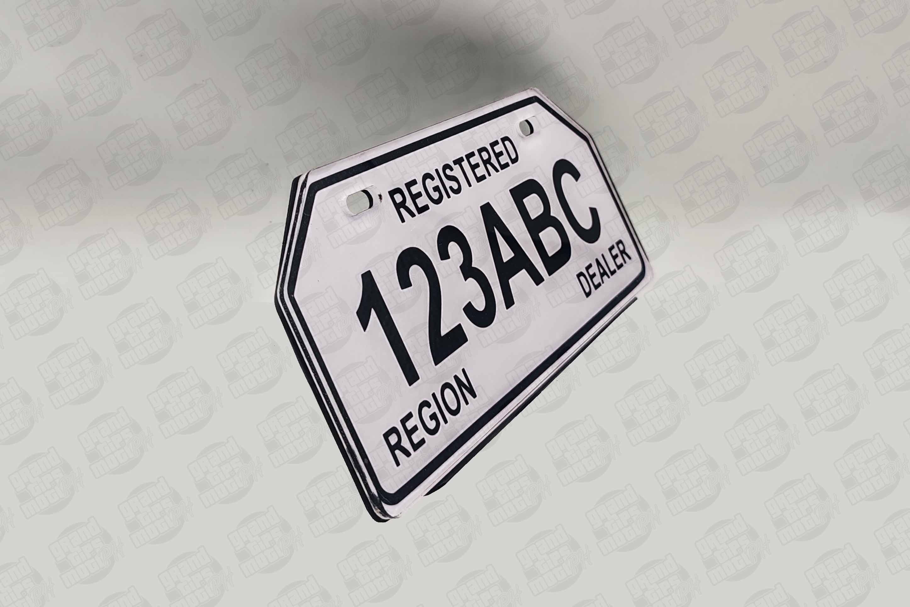 MOTORCYCLE PLATE NUMBER BACK PROTECTION - 1MM STAINLESS STEEL - POWDER ...
